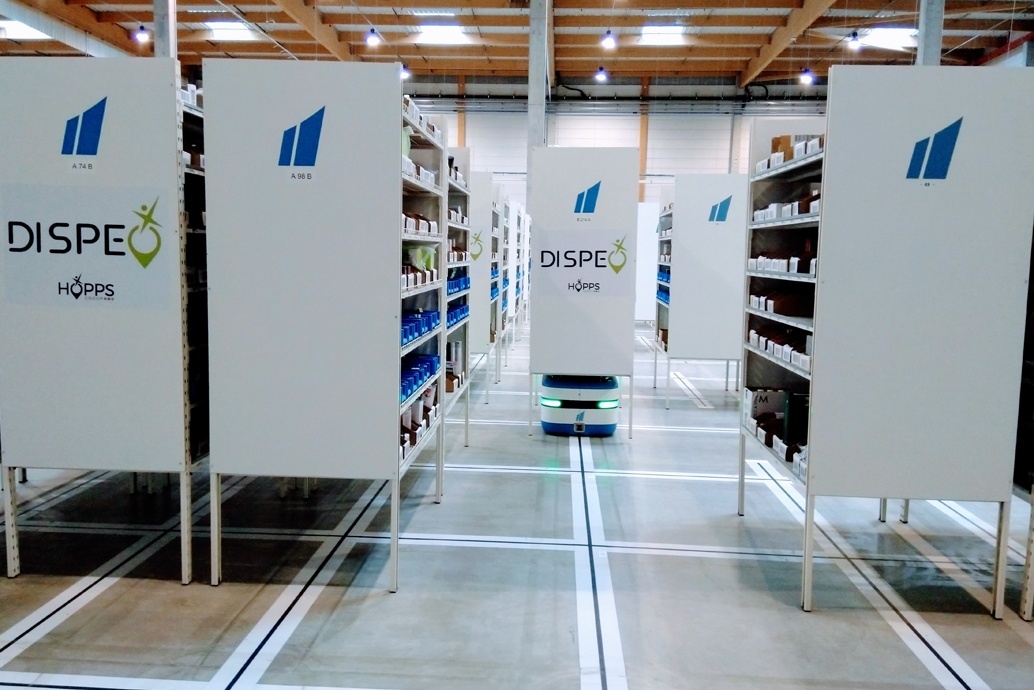 Scallog optimise les stocks avec Isorg et équipe Dispeo de ses robots